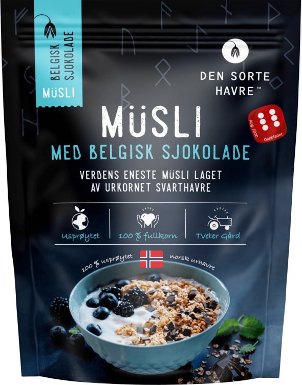 MUSLI M/BELGISK SJOKOLADE 400G